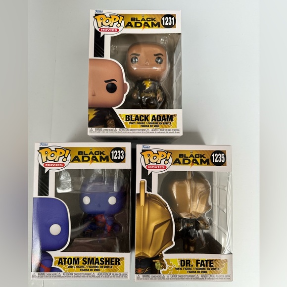 Funko | Toys | Funko Pop Black Adam Set W Drfate Atom Smasher | Poshmark